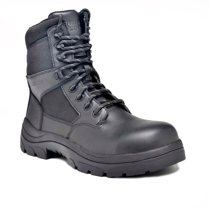 790BZC 8inch Tactical Safety Work Boot - Black – Wide Load Footwear